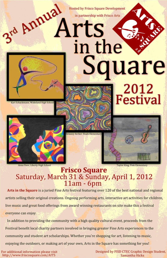 Arts in the Square student poster contest winner named – Blue Ribbon News