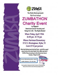 Wylie Moms present Zumbathon benefiting Relay for Life – Blue Ribbon News
