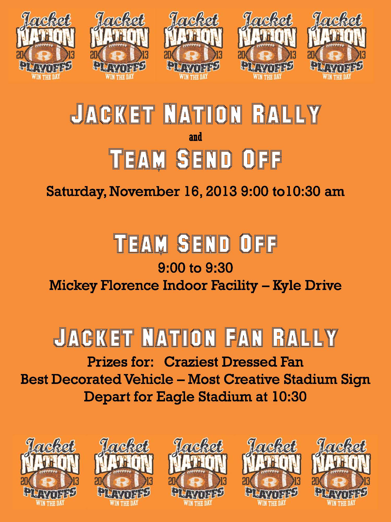 Rockwall High School football playoff activities schedule – Blue Ribbon ...