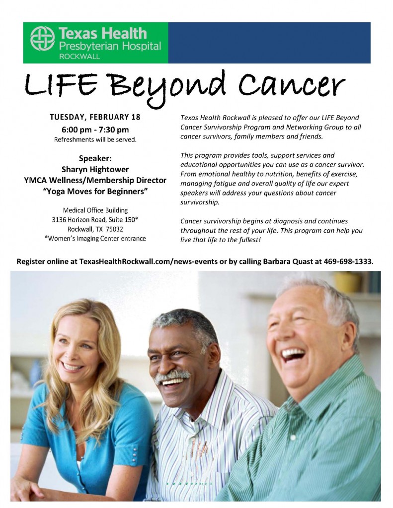 Cancer Survivorship Program to meet Feb 18 – Blue Ribbon News