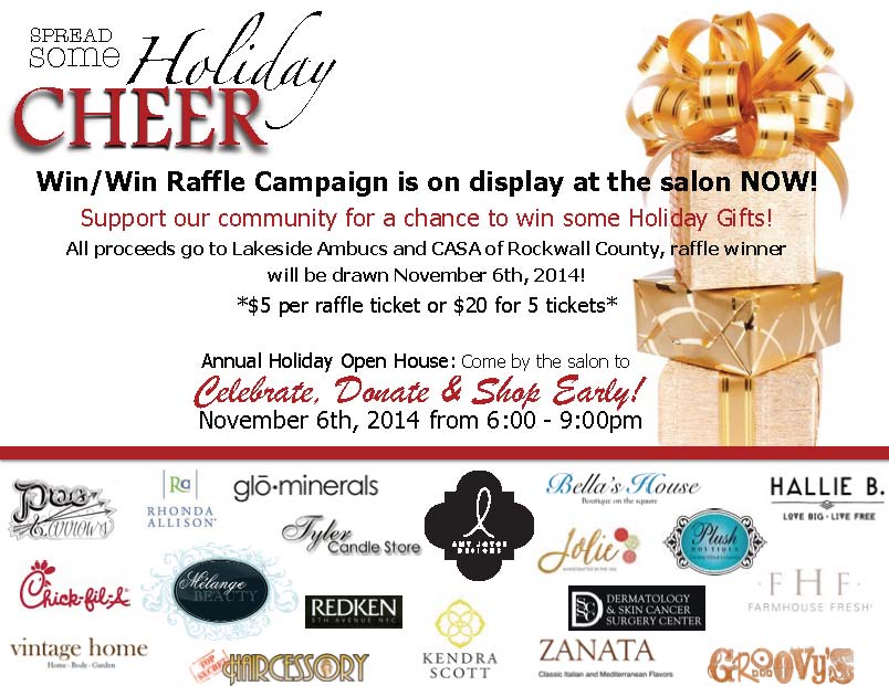 Holiday raffle at Heath Salon & Spa benefits Lone Star CASA, AMBUCS ...