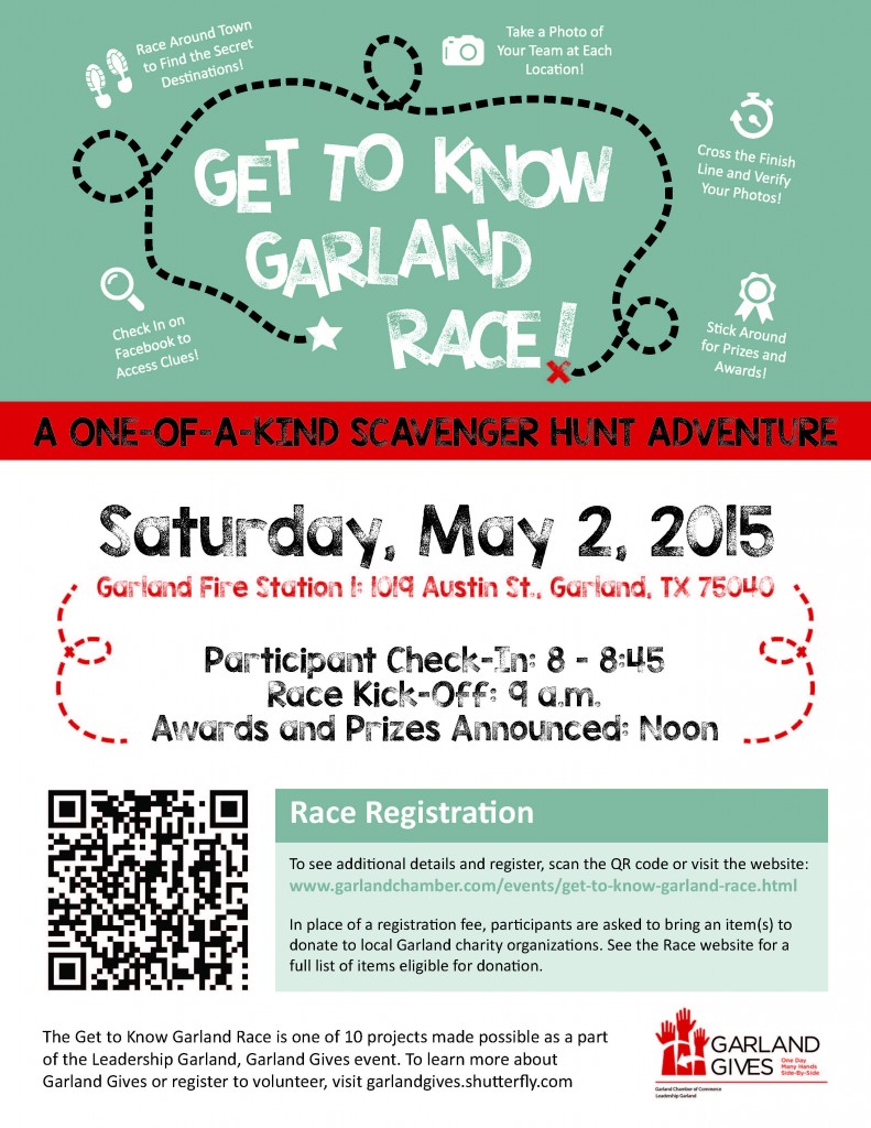‘Get to Know Garland Race’ features scavenger hunt adventure – Blue ...