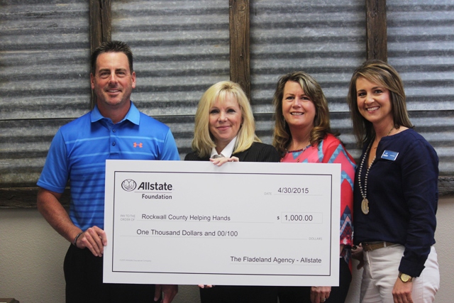 Grant awarded to Helping Hands from Allstate, honoring agent’s ...
