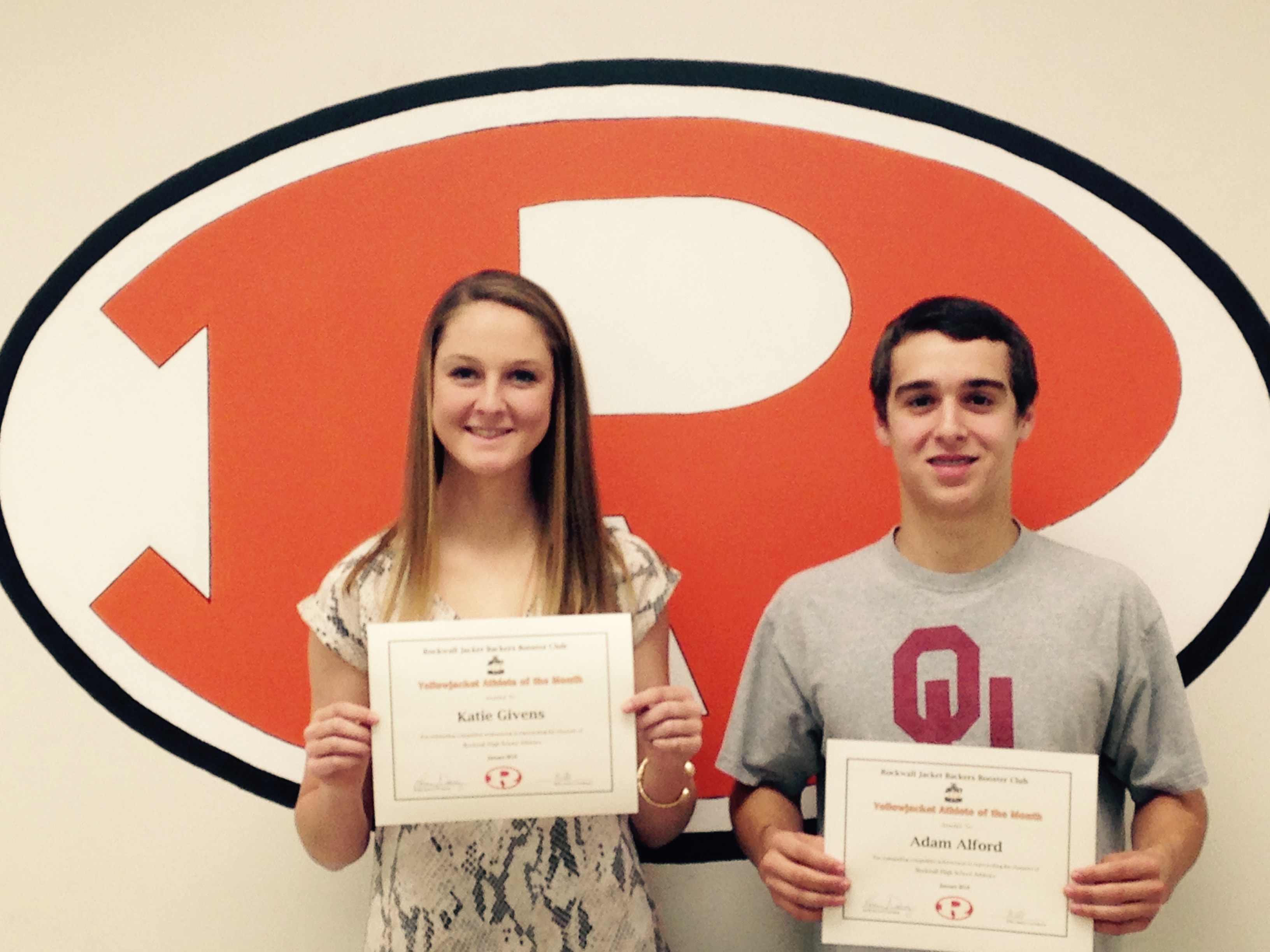 Rockwall Jacket Backers name Athletes of the Month – Blue Ribbon News