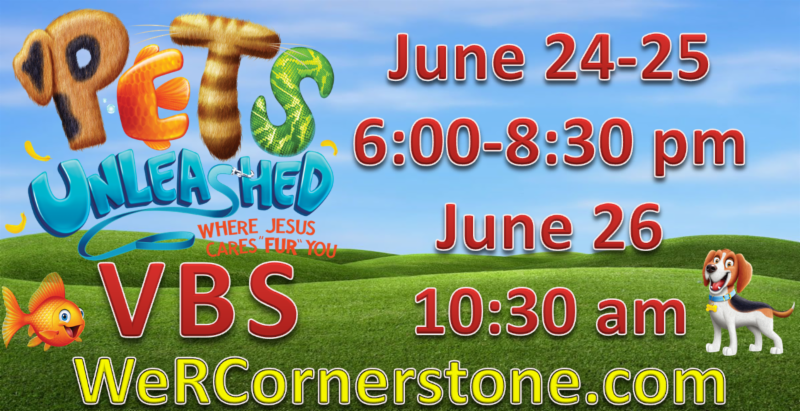 Pets Unleashed – Vacation Bible School at Cornerstone Church – Blue ...