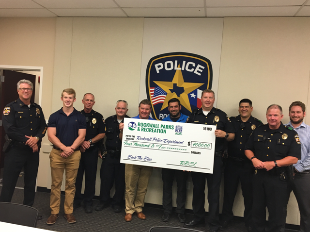Rockwall Police Department receives $4,000 from Parks & Recreation ...