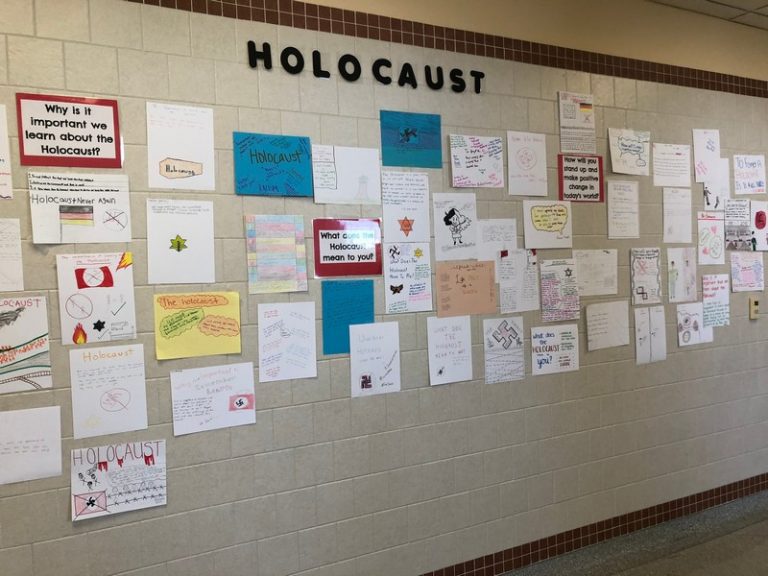 Rockwall-Heath High School students display memorial wall during ...