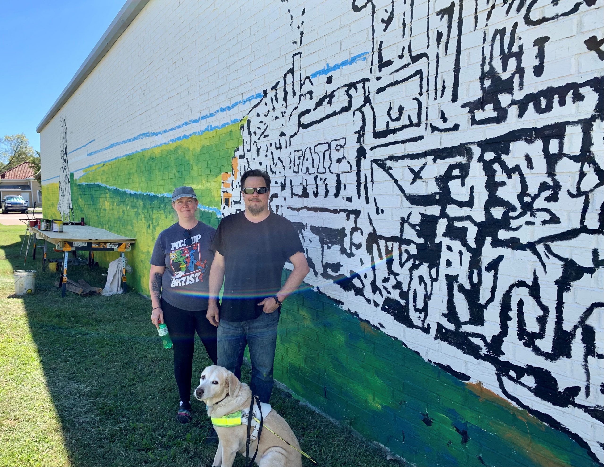 Painting the Town: Two mural artists – one who is blind – add colorful ...