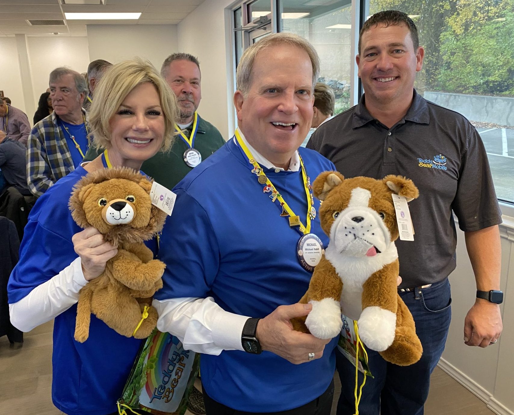 Rockwall Rotary donates “stuffies” for toy drive. – Blue Ribbon News