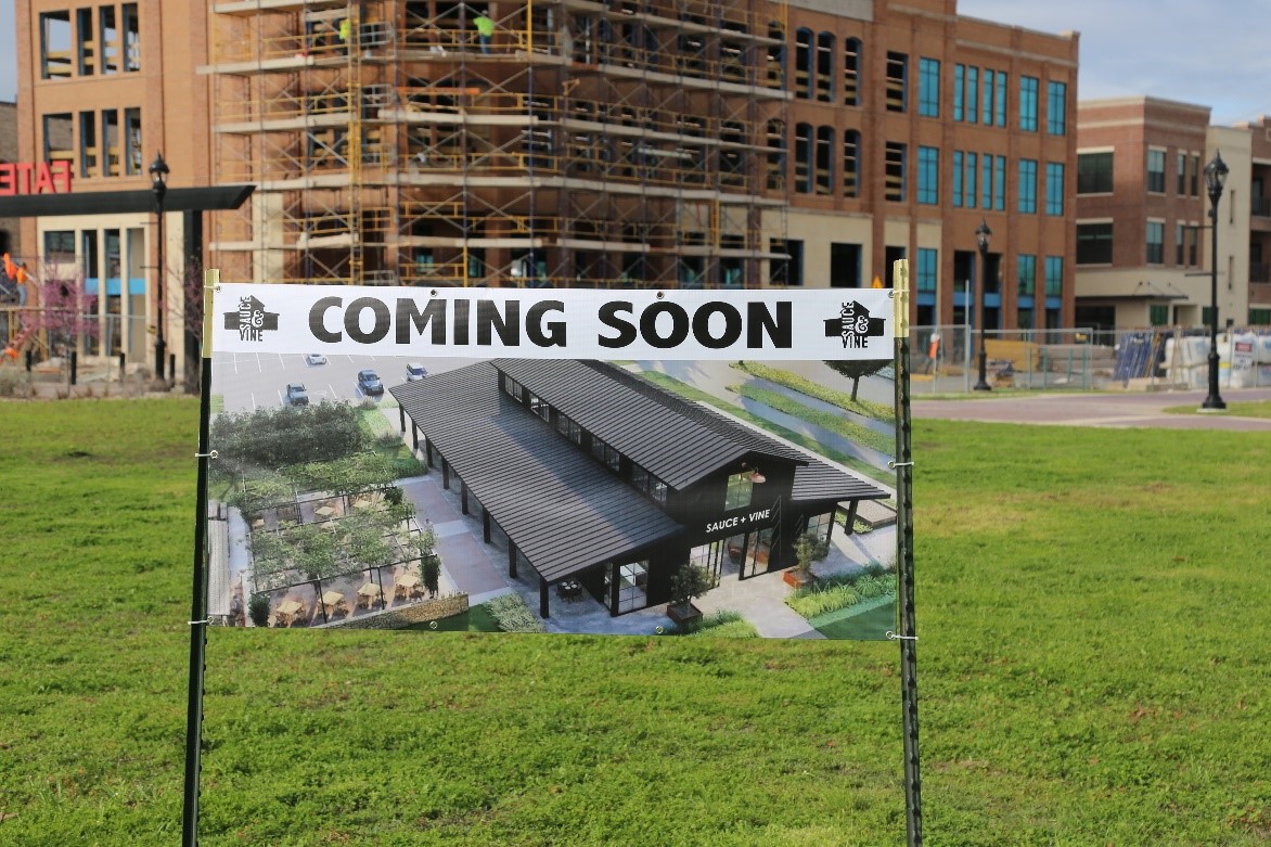 Sauce & Vine breaks ground in Downtown Fate – Blue Ribbon News