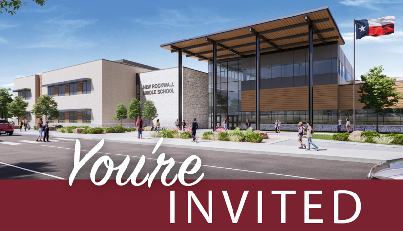 Community welcome at beam signing ceremony for Rockwall ISD Middle ...