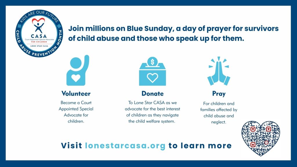 Lone Star CASA invites the community to participate in Blue Sunday ...