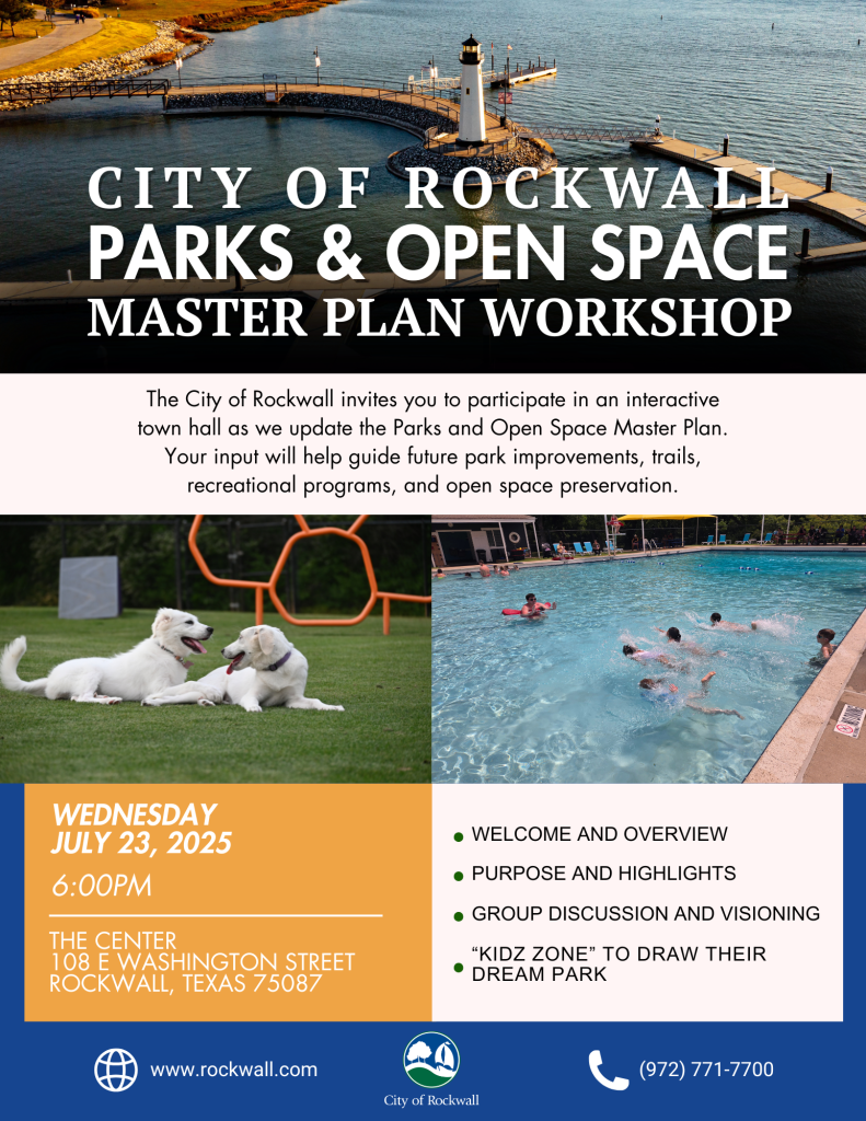 City of Rockwall invites community to Parks & Open Space Town Hall and ...