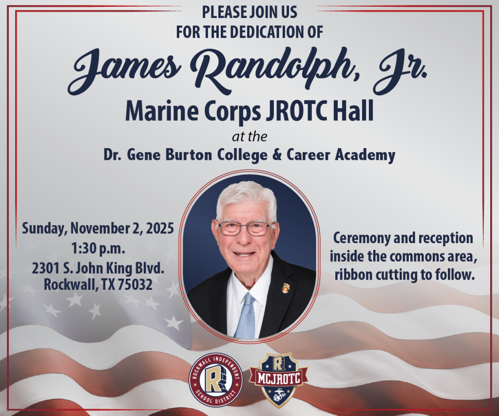 Rockwall ISD invites community to dedication of James Randolph, Jr ...