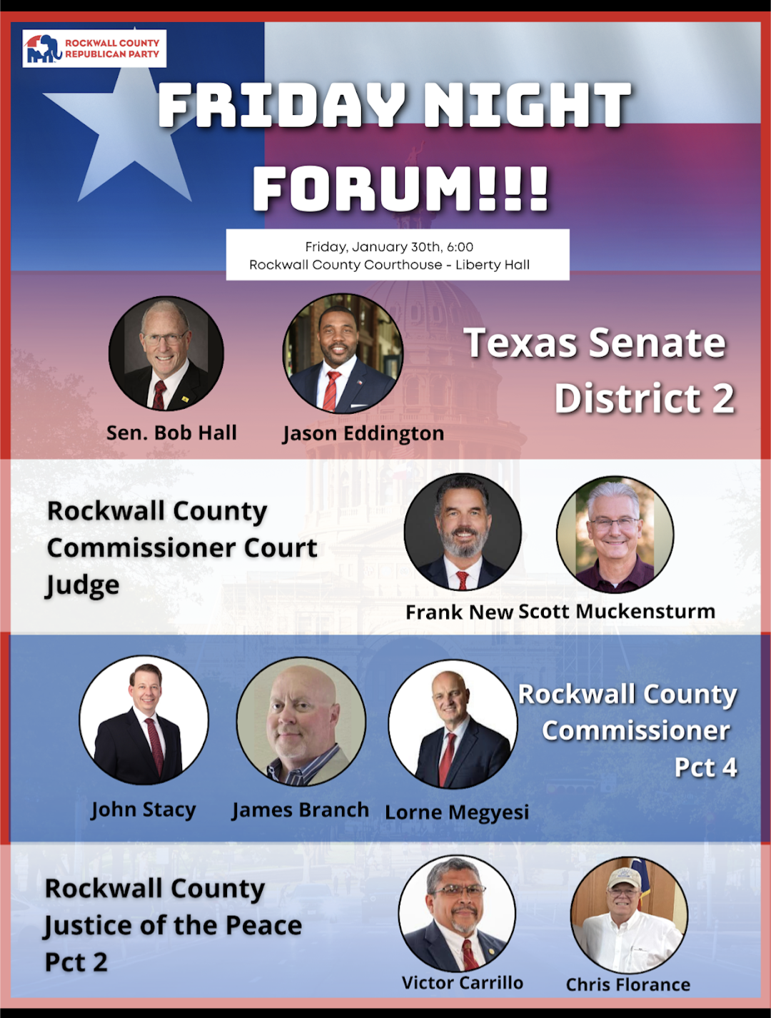 Meet the Candidates: Final Friday Night Forum takes place Friday ...
