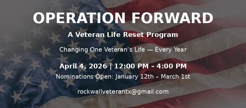 Operation Forward Launches in Rockwall: A Year-Long Life Reset Program ...