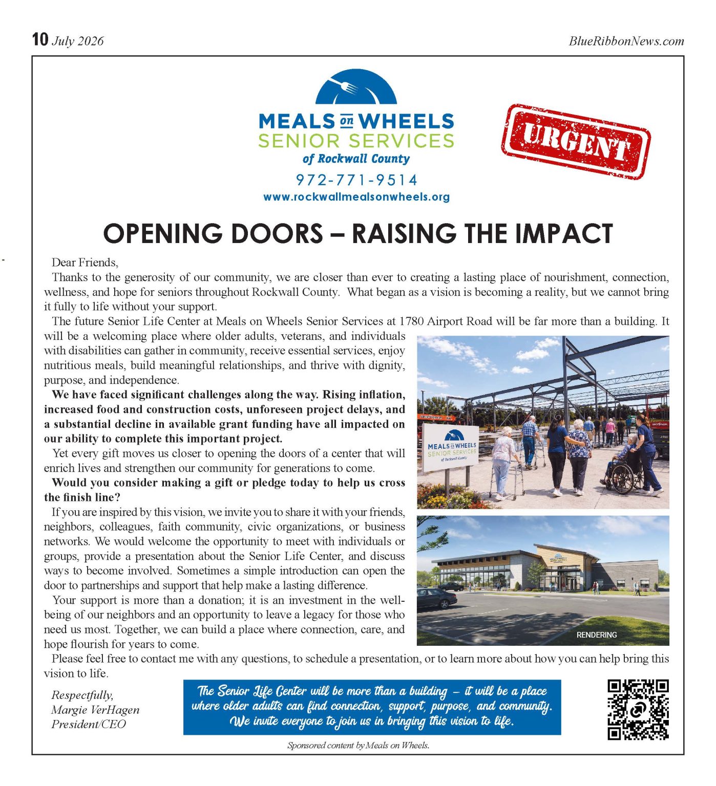 Opening Doors, Raising the Impact: A Message from Meals on Wheels CEO ...